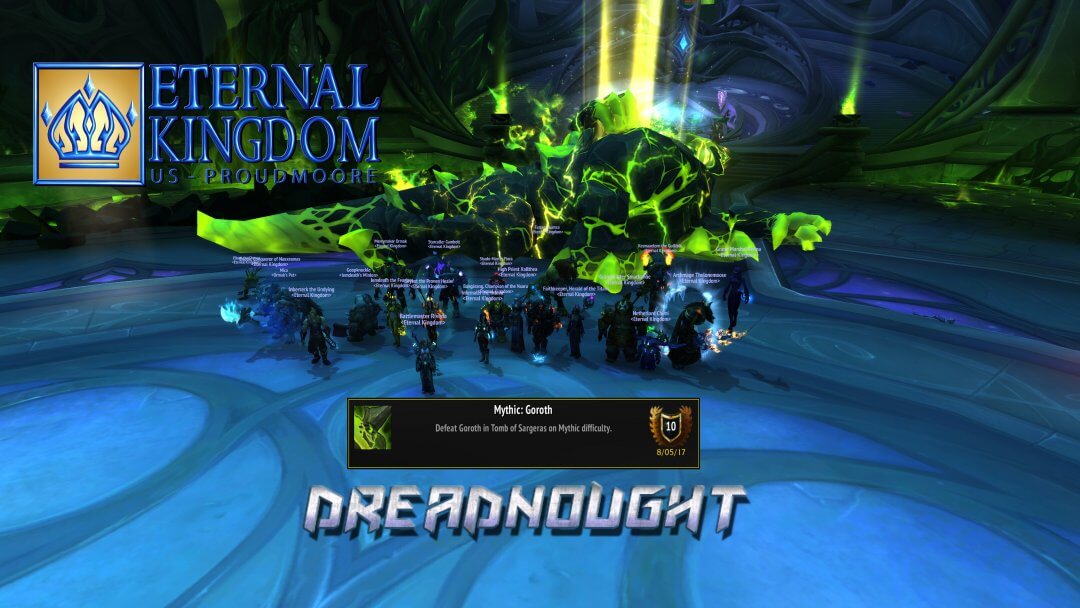Team Dreadnought downs Mythic Goroth – Eternal Kingdom