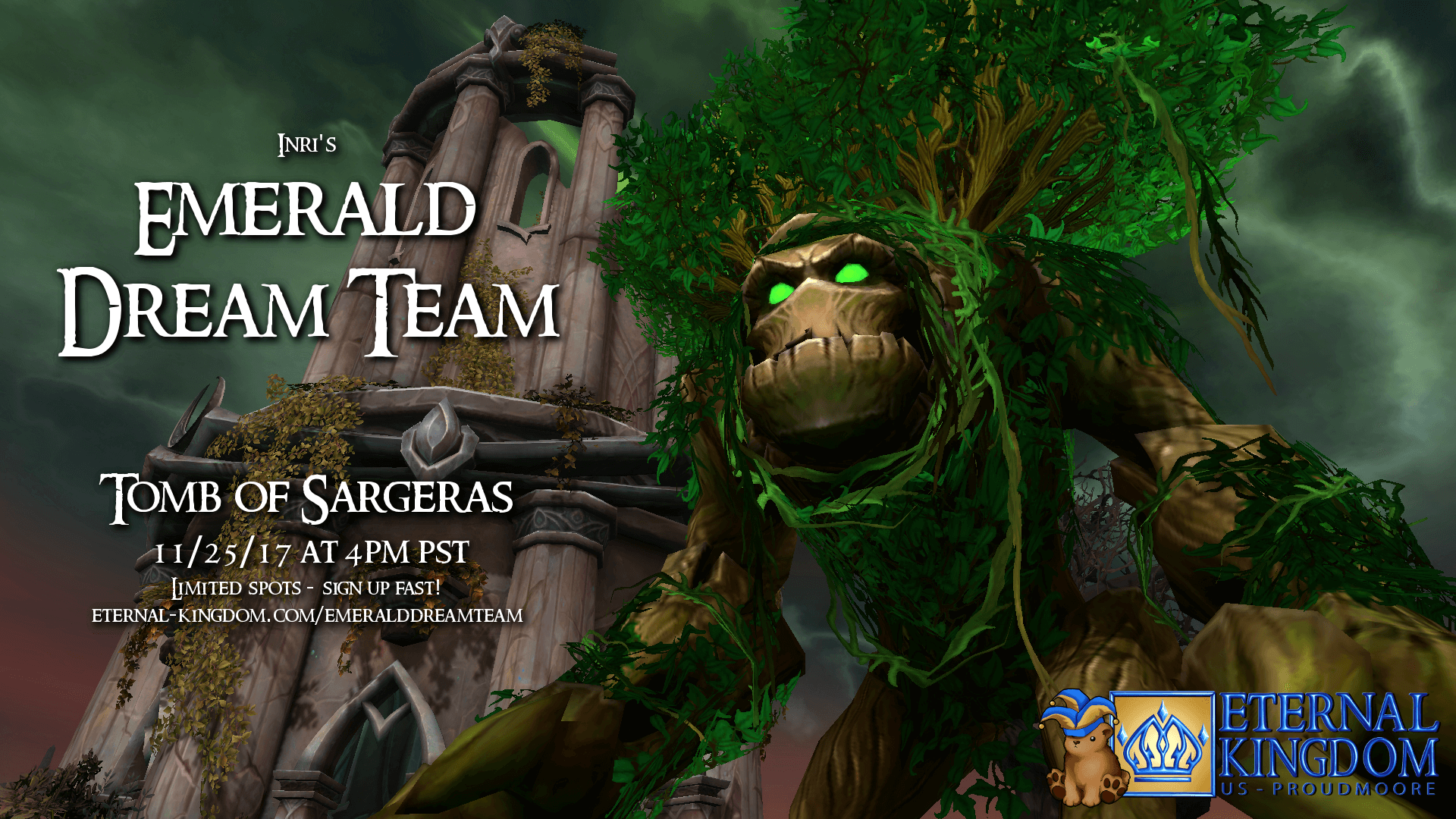 Inri’s Emerald Dream Team – All Druid ToS Run! – Eternal Kingdom